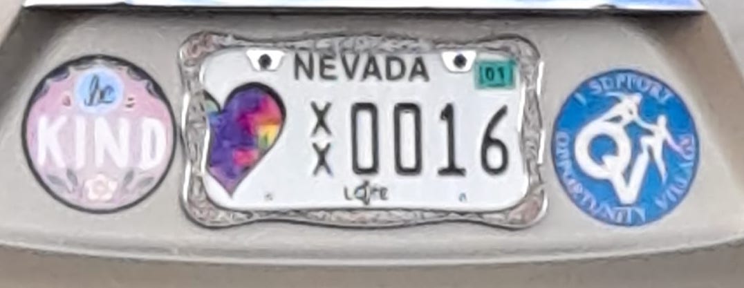 Personalized License Plates in Nevada | OV Heart Plate